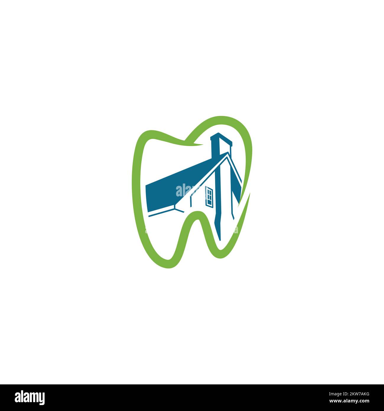 Simple Dental clinic logo design. Vector illustration EPS.8 EPS.10 ...