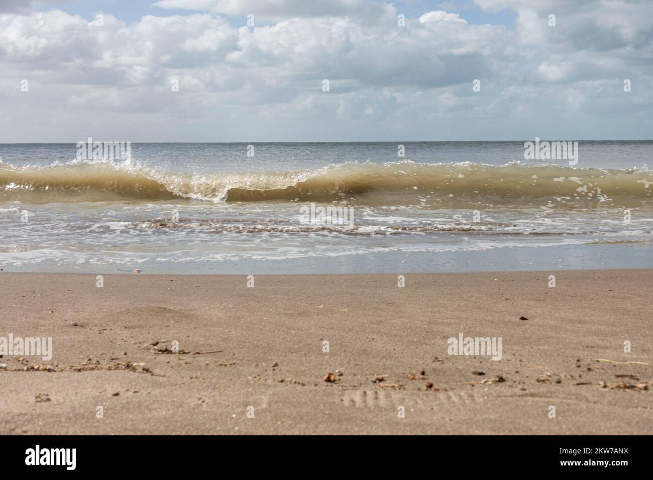 Marine landscape Beach sea and sky Stock Photo - Alamy
