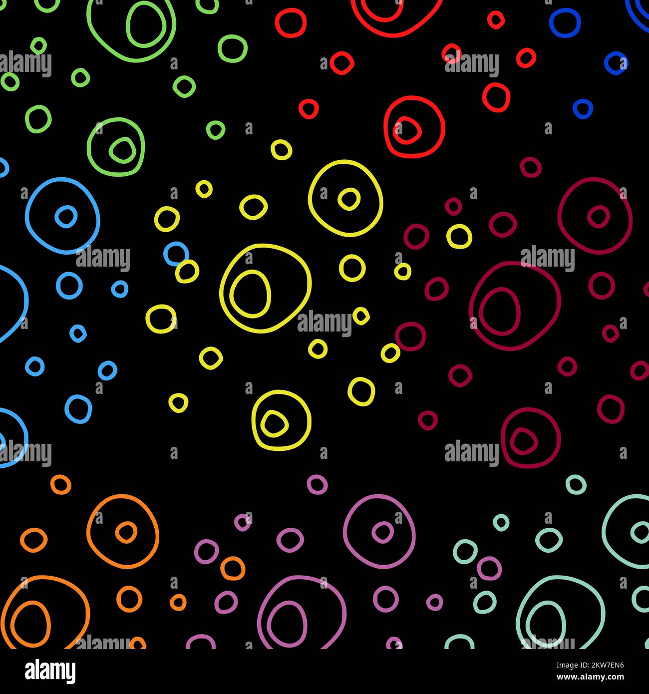 Abstract bubbles cute colorful wallpaper Stock Vector Images - Alamy