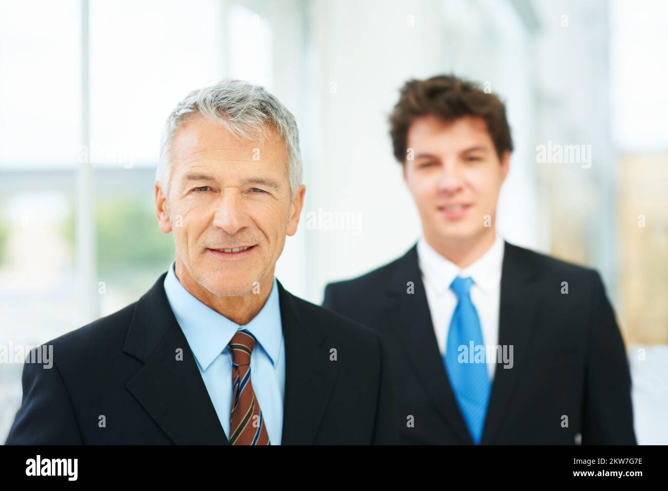 Leading them to great success. Portrait of two successful businessmen ...