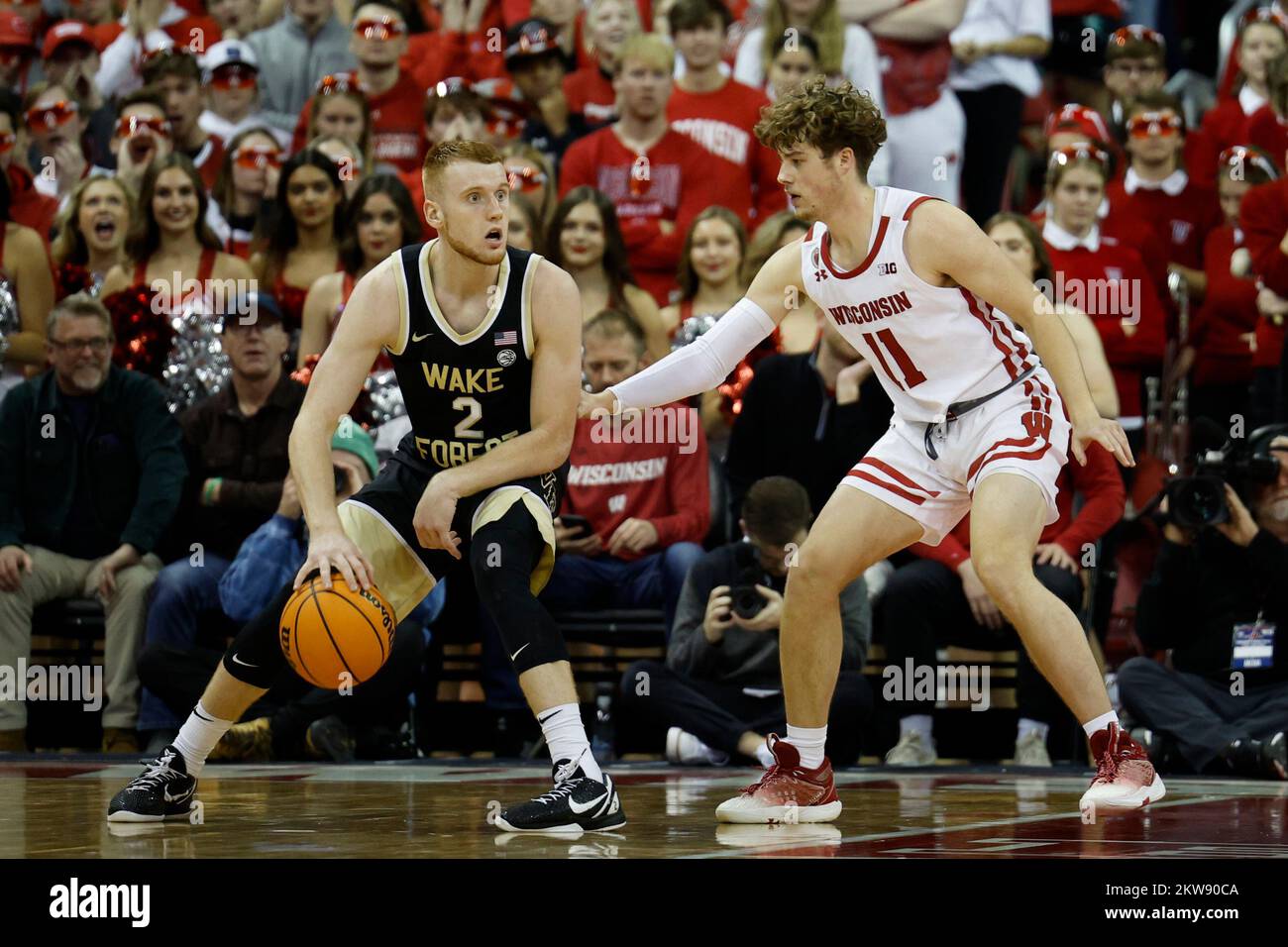 November 29, 2022: Wake Forest Demon Deacons guard Cameron Hildreth (2 ...