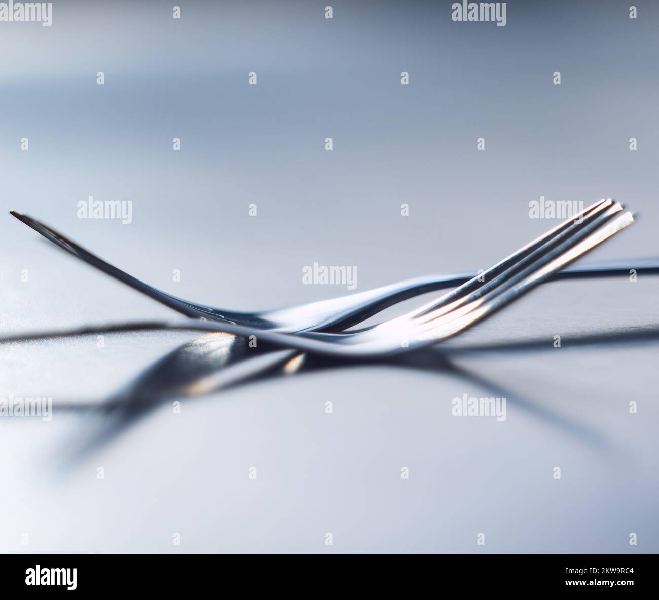 Metal fork, cutlery and hospitality silverware utensile for catering ...