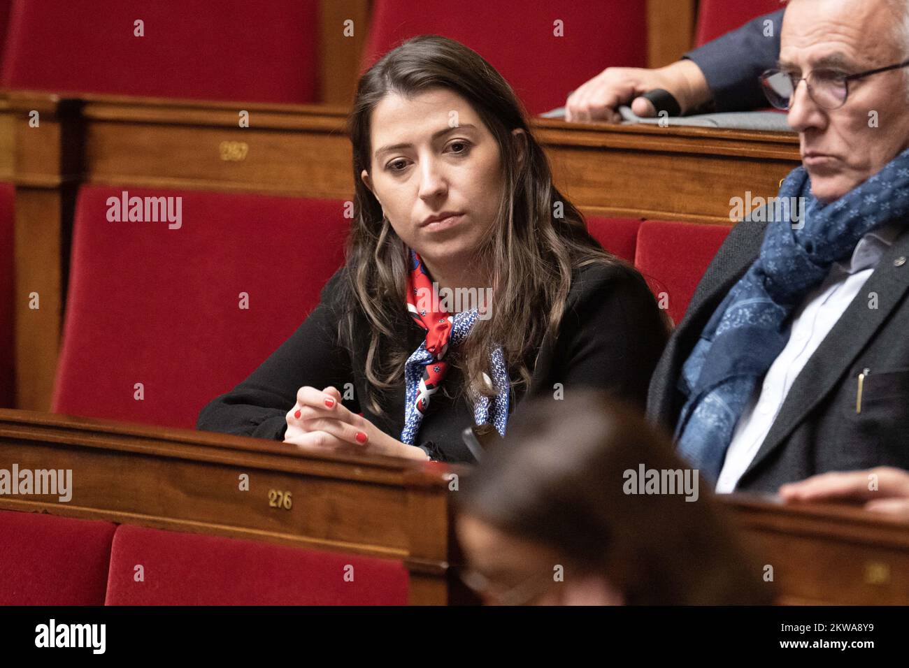 Deputy, Louise Morel attends a session of Questions to the Government ...