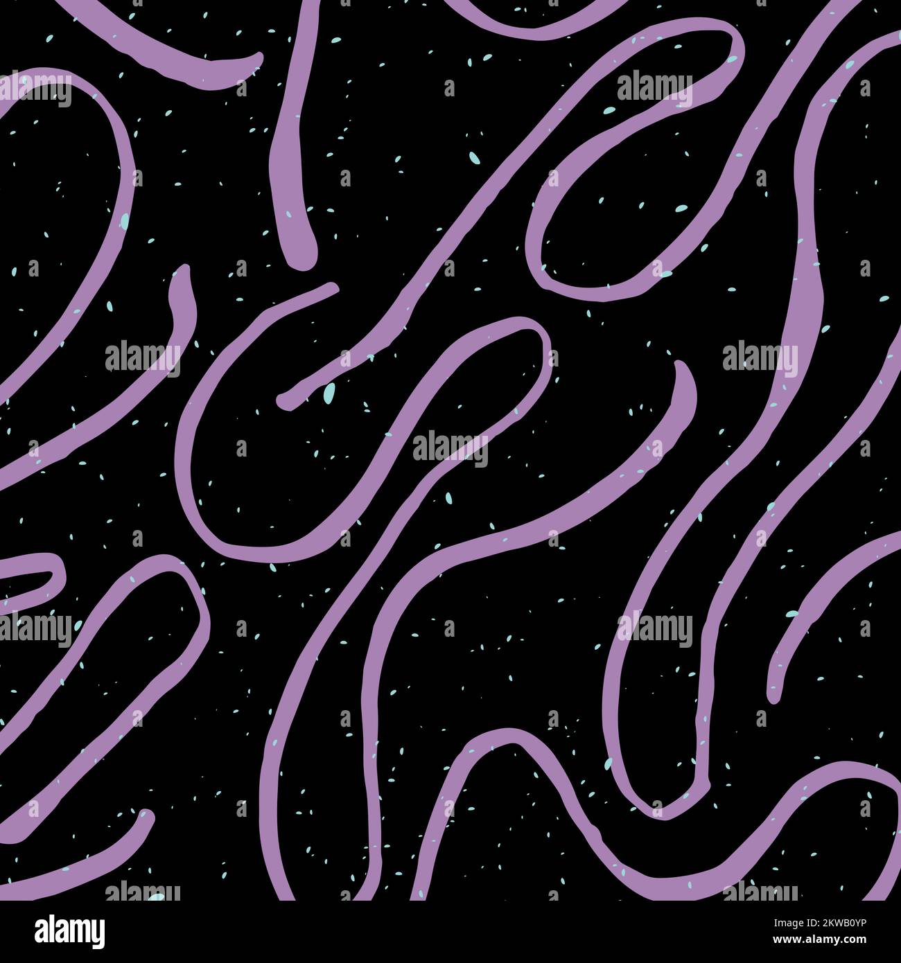 Abstract Wavy Ribbon Pattern On Black Background Stock Vector Image ...