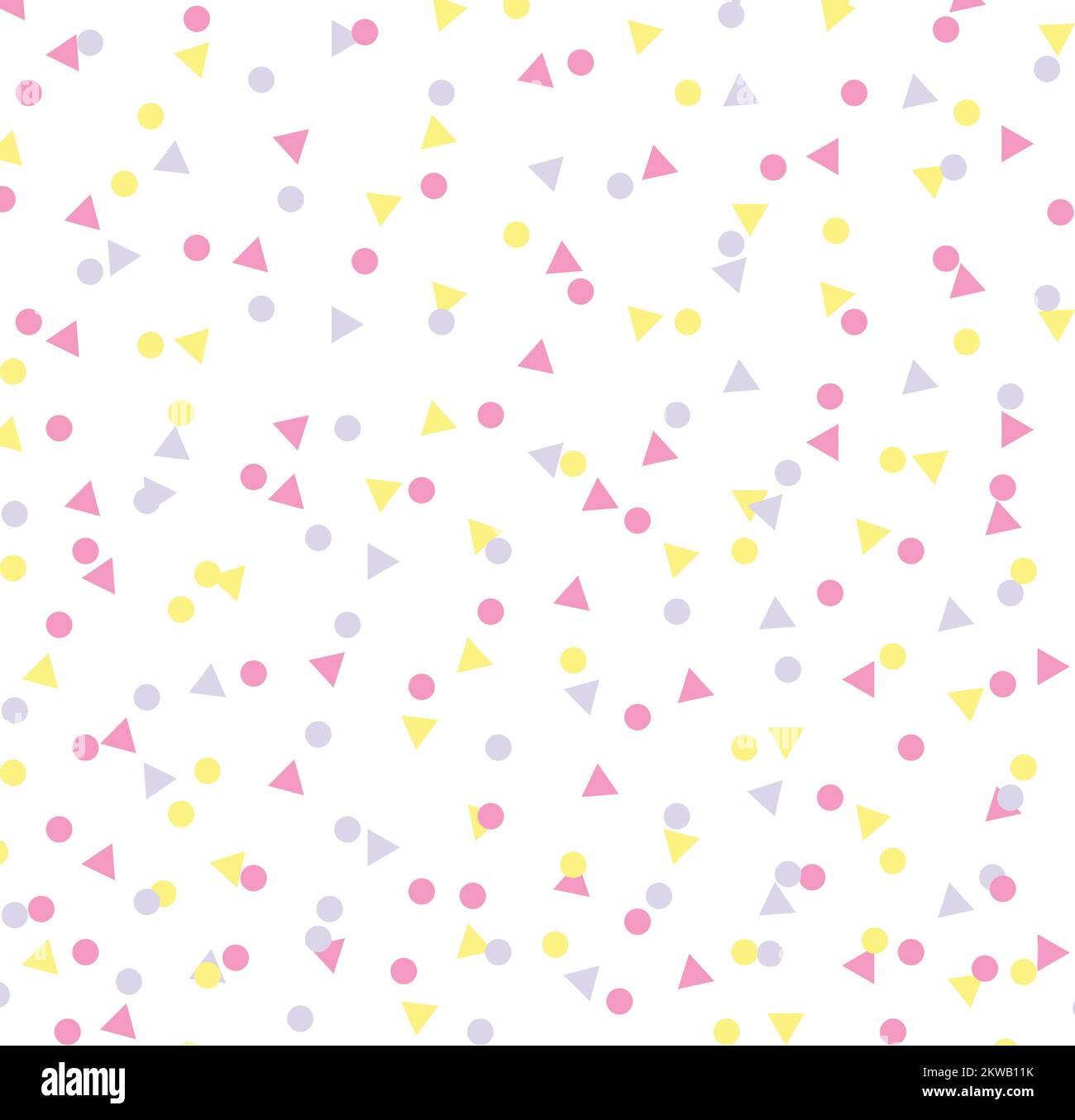 Birthday Party Pattern Background With Confetti Stock Vector Image ...