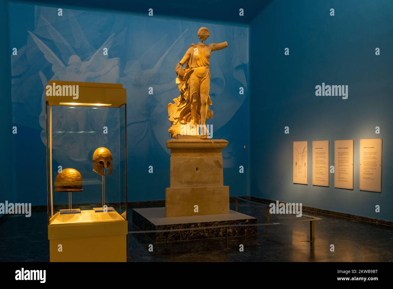Olympia, Greece- 11 November, 2022: museum exhibit in the museum at the ...