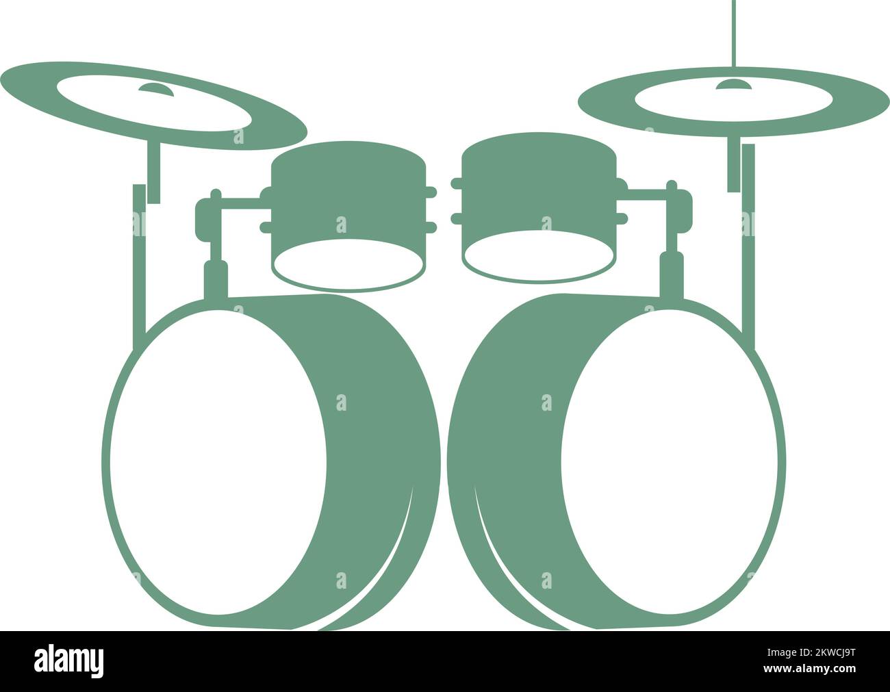 Drum flat design icon illustration template Stock Vector Image & Art ...