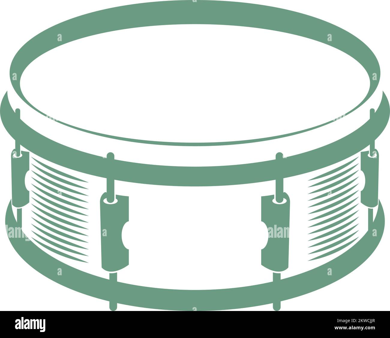 Drum flat design icon illustration template Stock Vector Image & Art ...