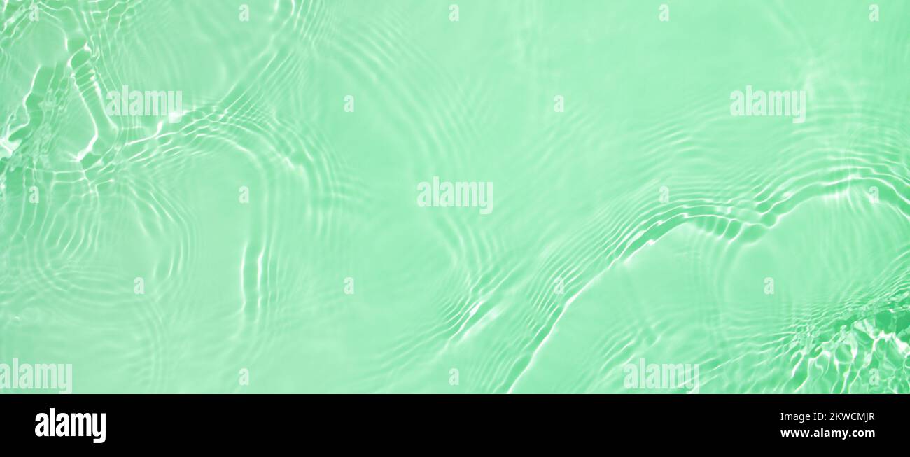banner background transparent green clear water wave surface texture ...