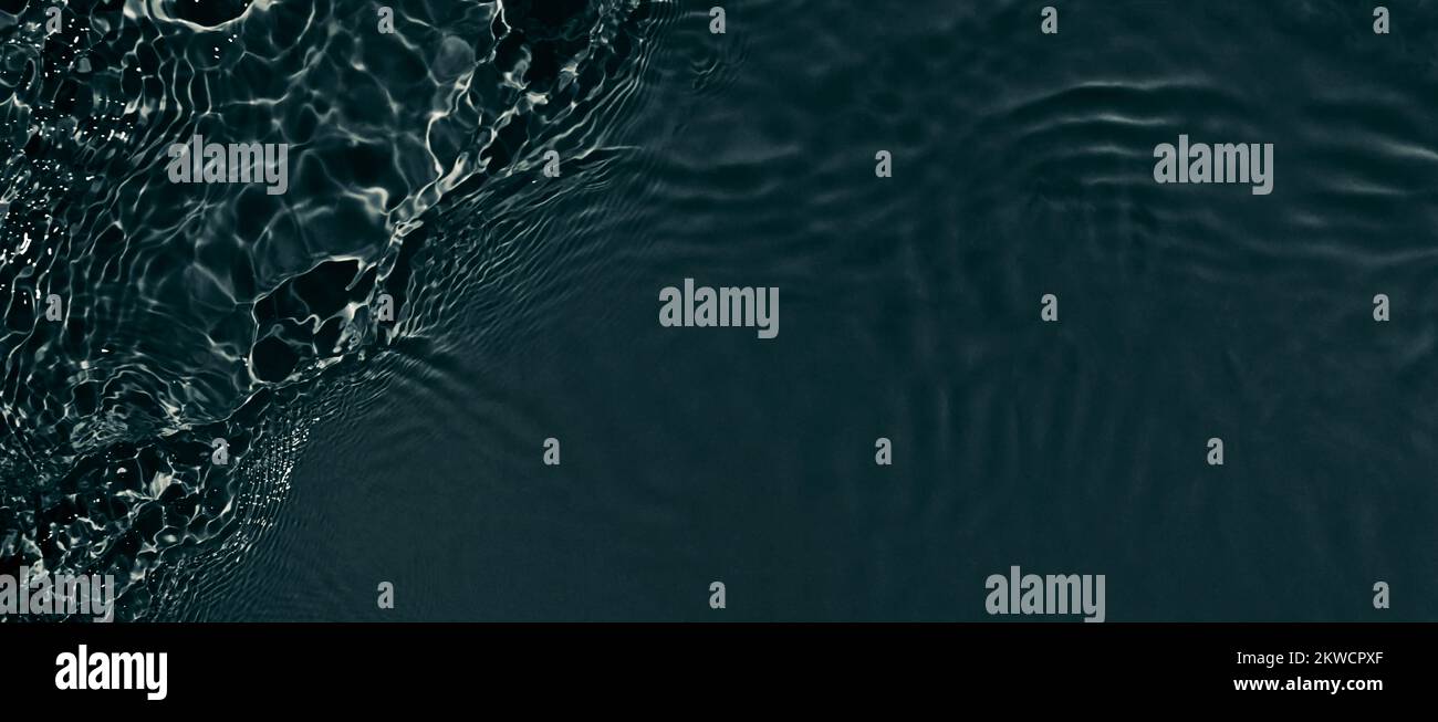 banner black transparent clear calm water surface texture Stock Photo ...
