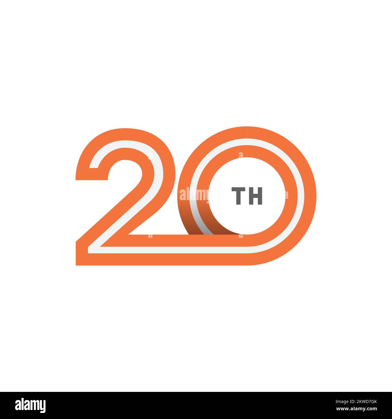 20 years label in modern and minimalist style Stock Vector Image & Art ...