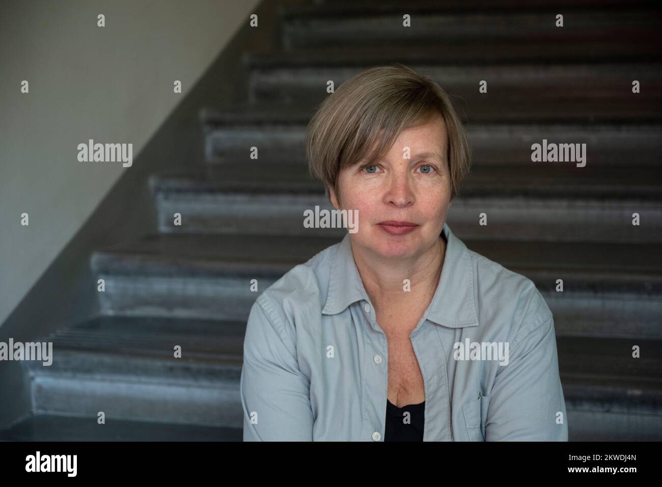 German author Jenny Erpenbeck photographed in Stockholm, Sweden ...