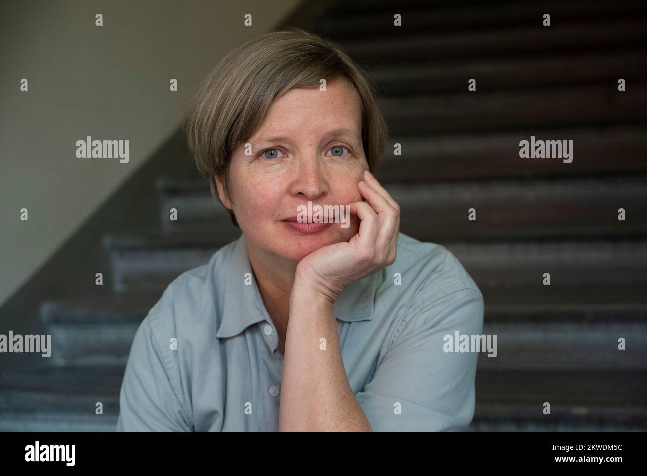 German author Jenny Erpenbeck photographed in Stockholm, Sweden ...