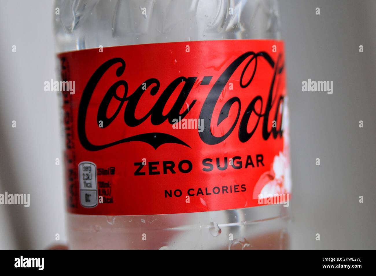 Copenhagen/Denmark/30 November 2022/Coca cola orignal taste bottle in ...