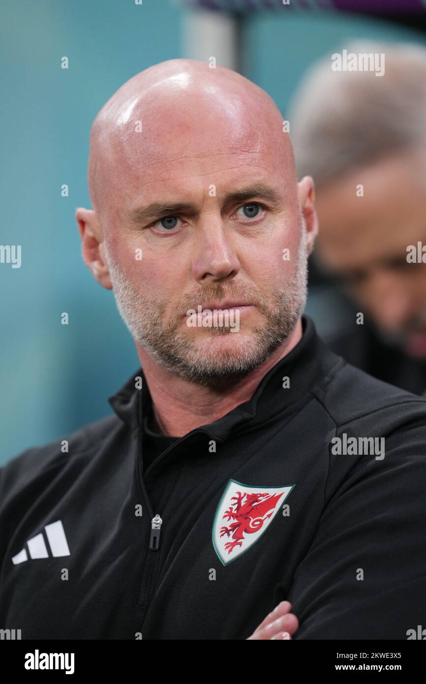 Al Rayyan, Qatar. 29th Nov, 2022. Rob Page head coach (WAL) Football ...