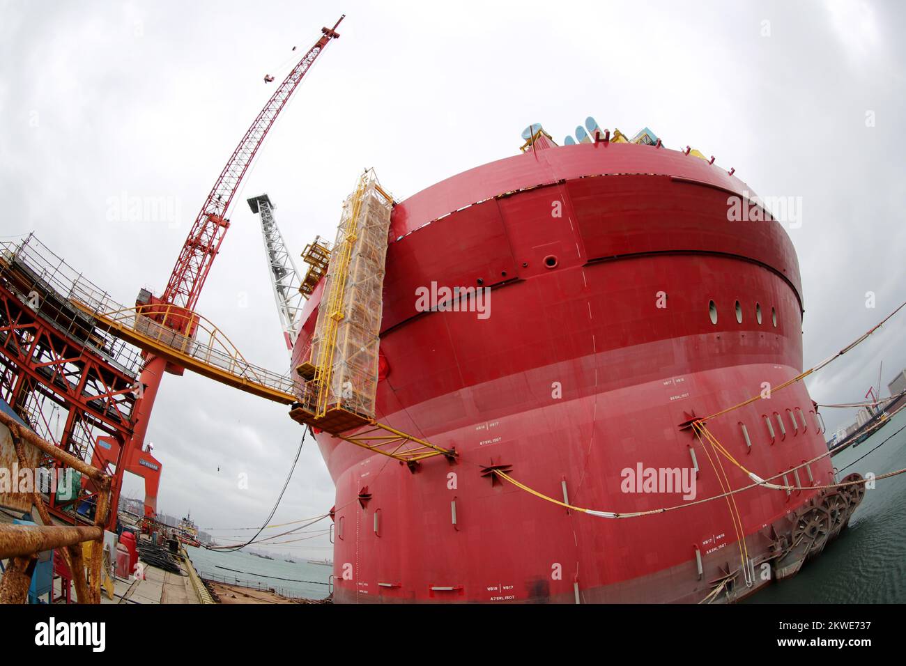 The largest Chinese-built circular floating production storage and ...