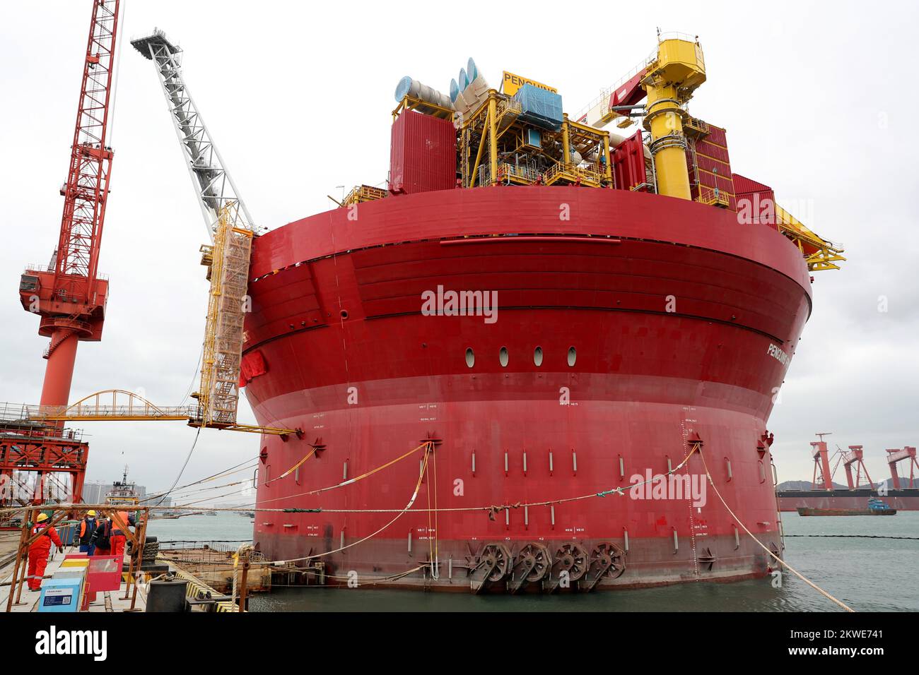 The largest Chinese-built circular floating production storage and ...