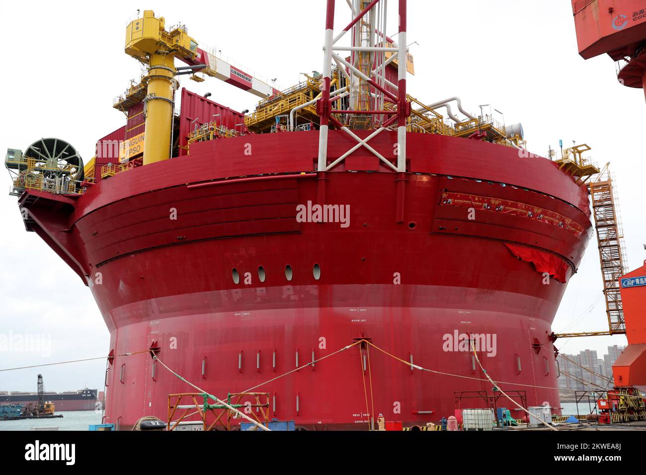 The largest Chinese-built circular floating production storage and ...