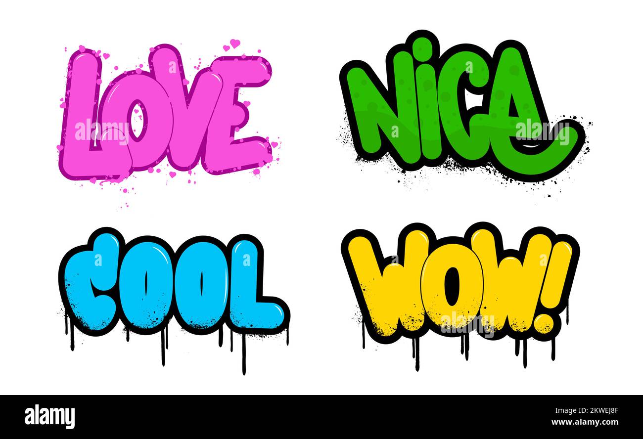 Simple graffiti Stock Vector Images - Alamy