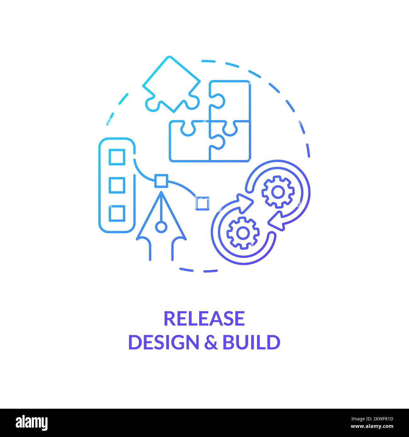 Design and build blue gradient concept icon Stock Vector Image & Art ...