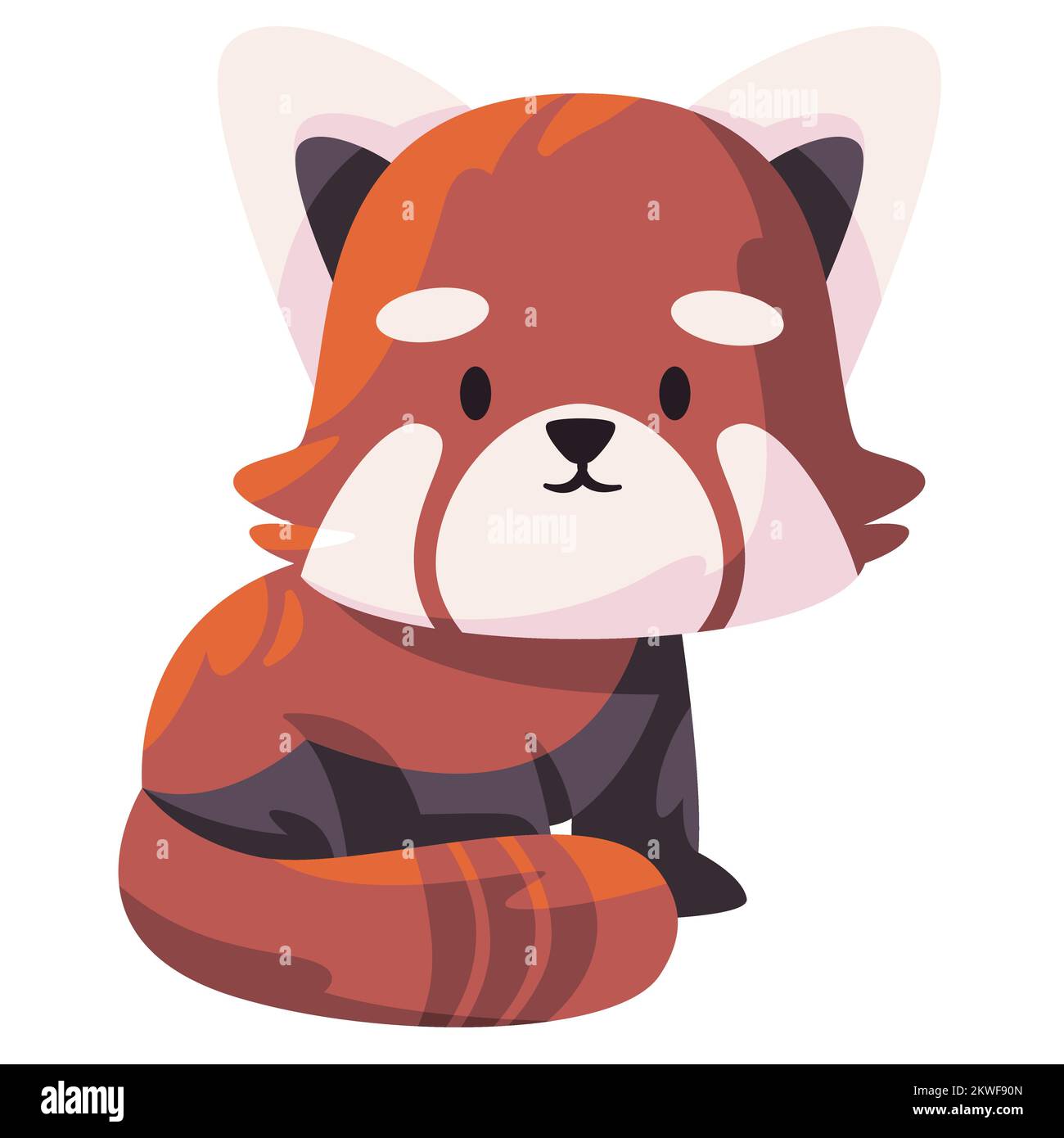 Red panda cute adorable face looking like fox animal fluffy fur Stock ...