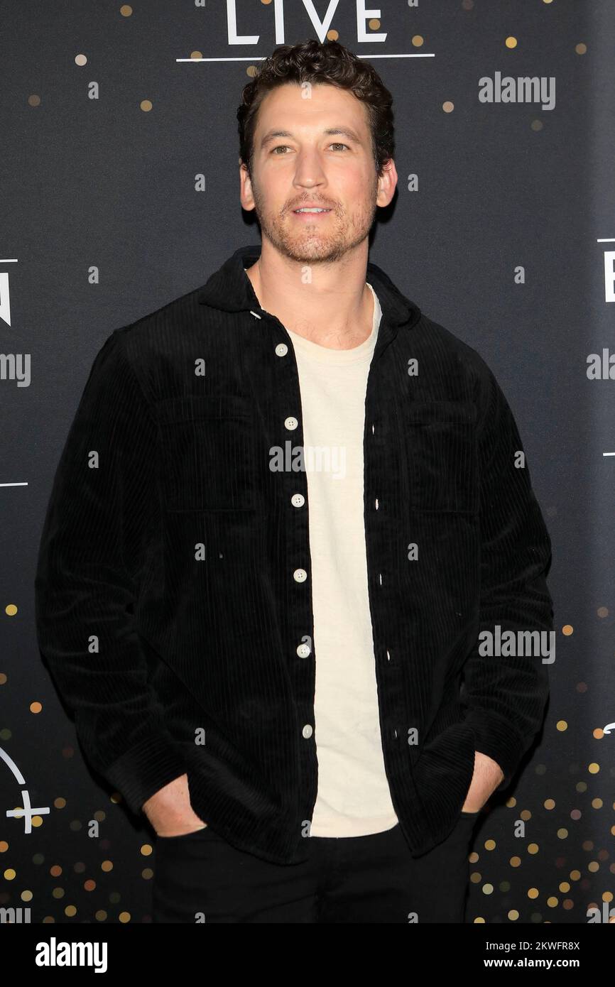 LOS ANGELES - NOV 20: Miles Teller at the Elton John Live: Farewell ...