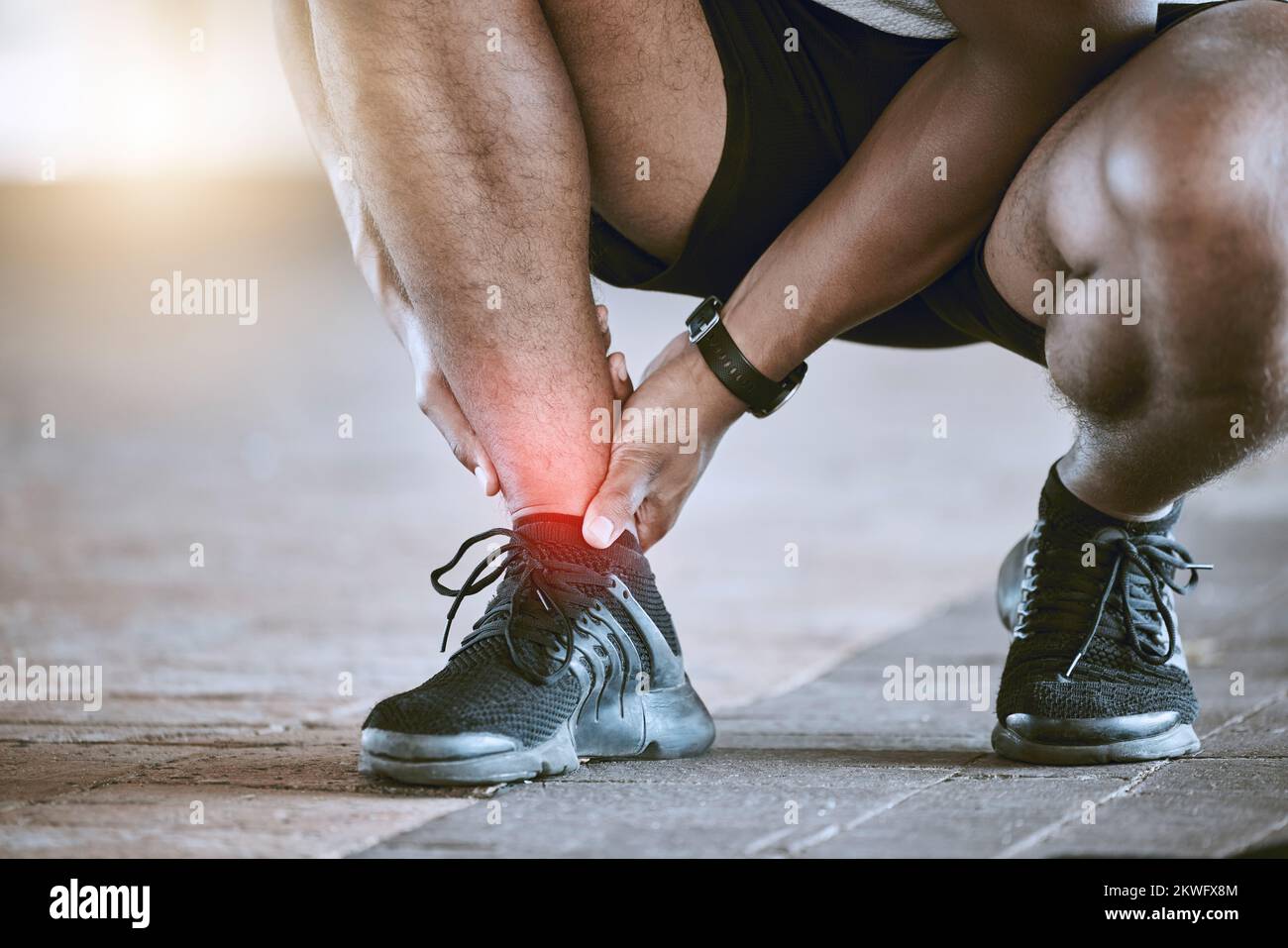 Sports, injury and fitness ankle pain during exercise, running and ...