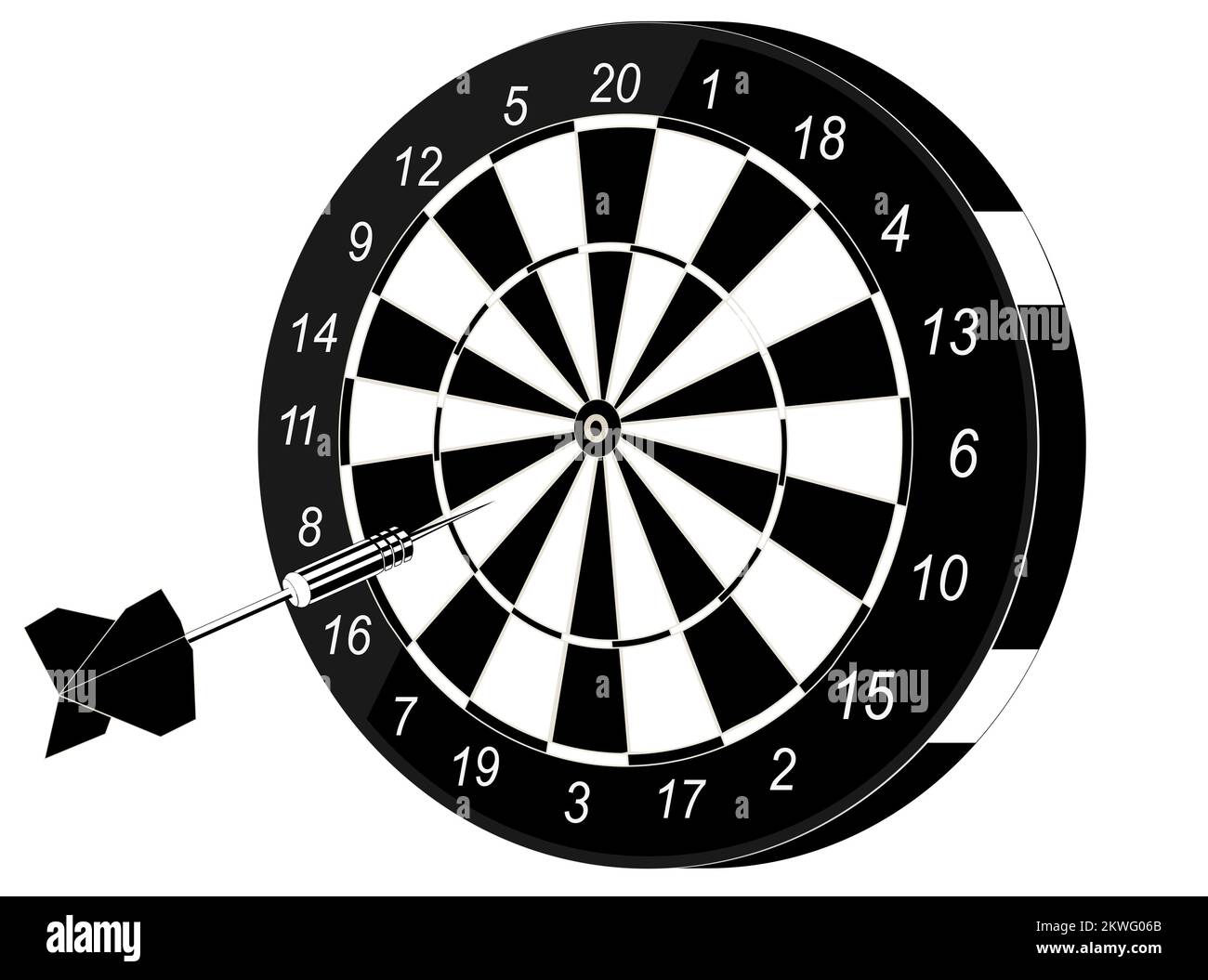 black and white darts Stock Photo - Alamy