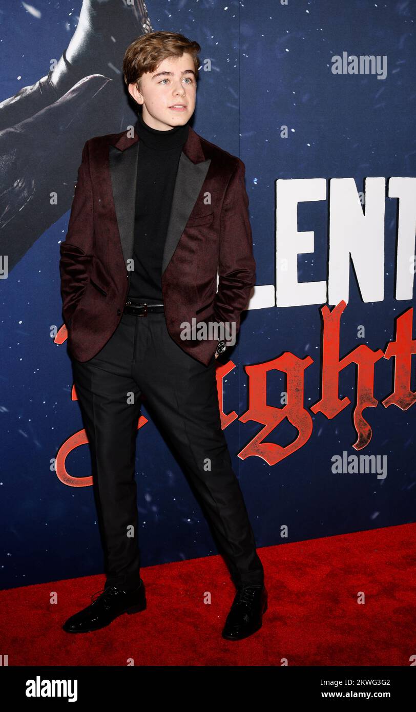 Los Angeles, CA, - Nov 29, 2022: Alexander Elliot arrives at the movie ...