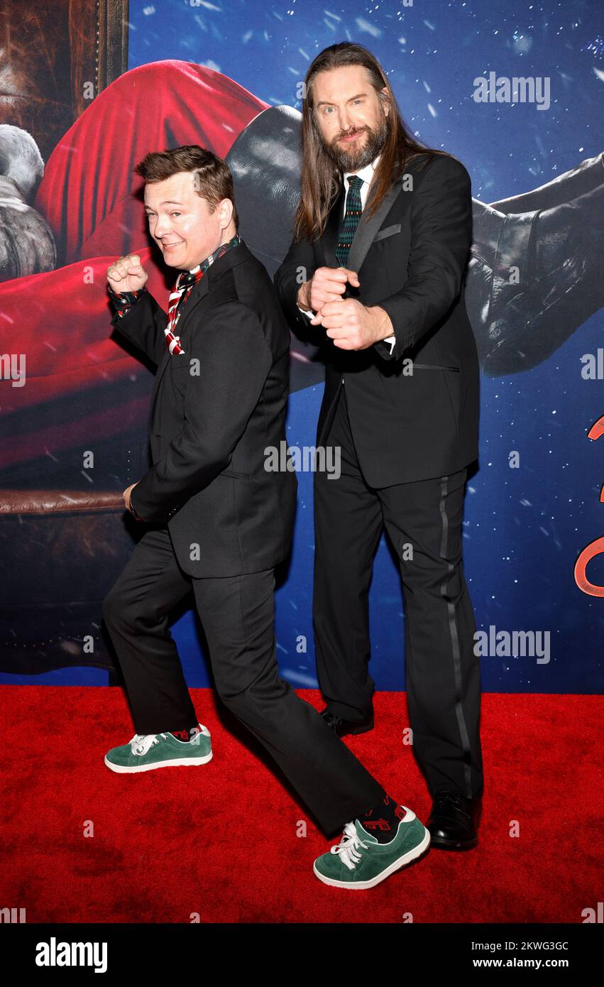 Los Angeles, CA, - Nov 29, 2022: Josh Miller and Pat Casey arrive at ...