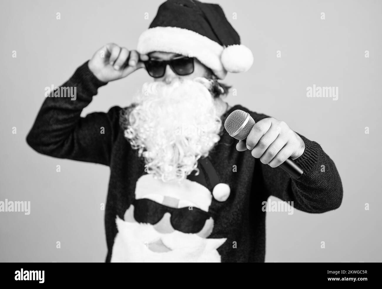Congratulating his nearest. christmas songs. xmas shopping time ...