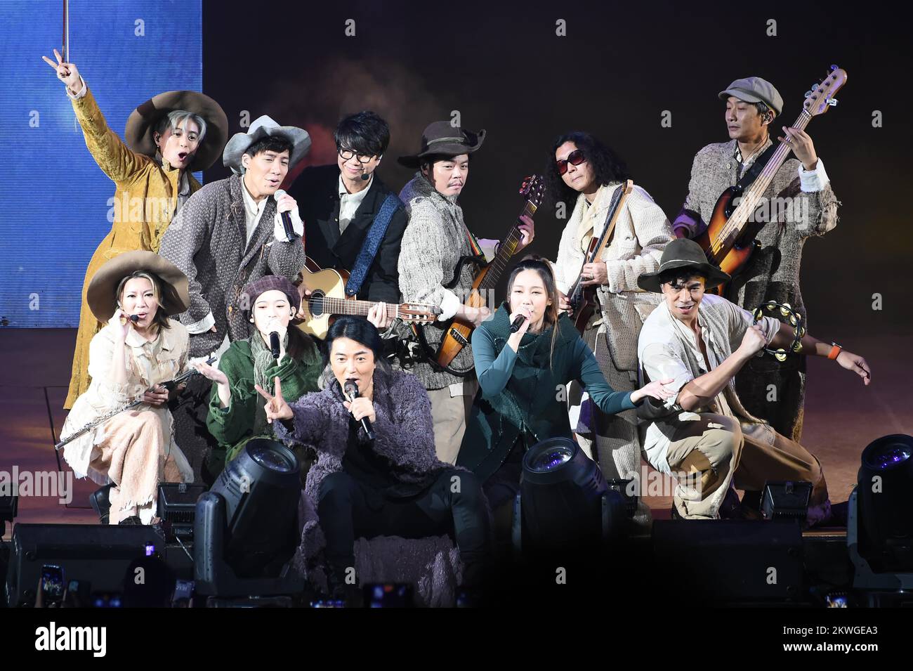 Hong Kong actor and singer Ekin Cheng held the last concert at Hong ...