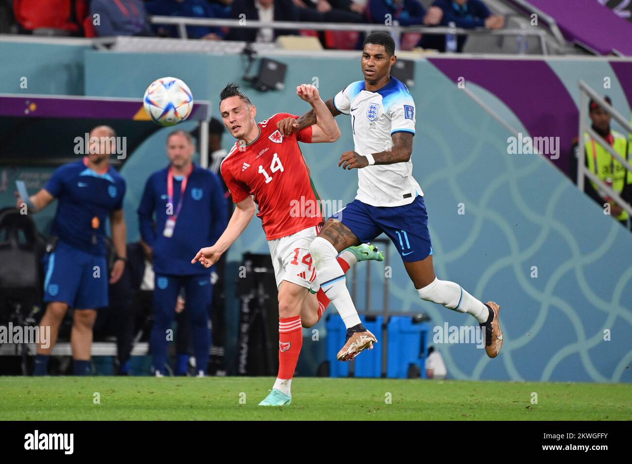 Marcus RASHFORD (ENG), action, duels versus ROBERTS Connor (WAL ...