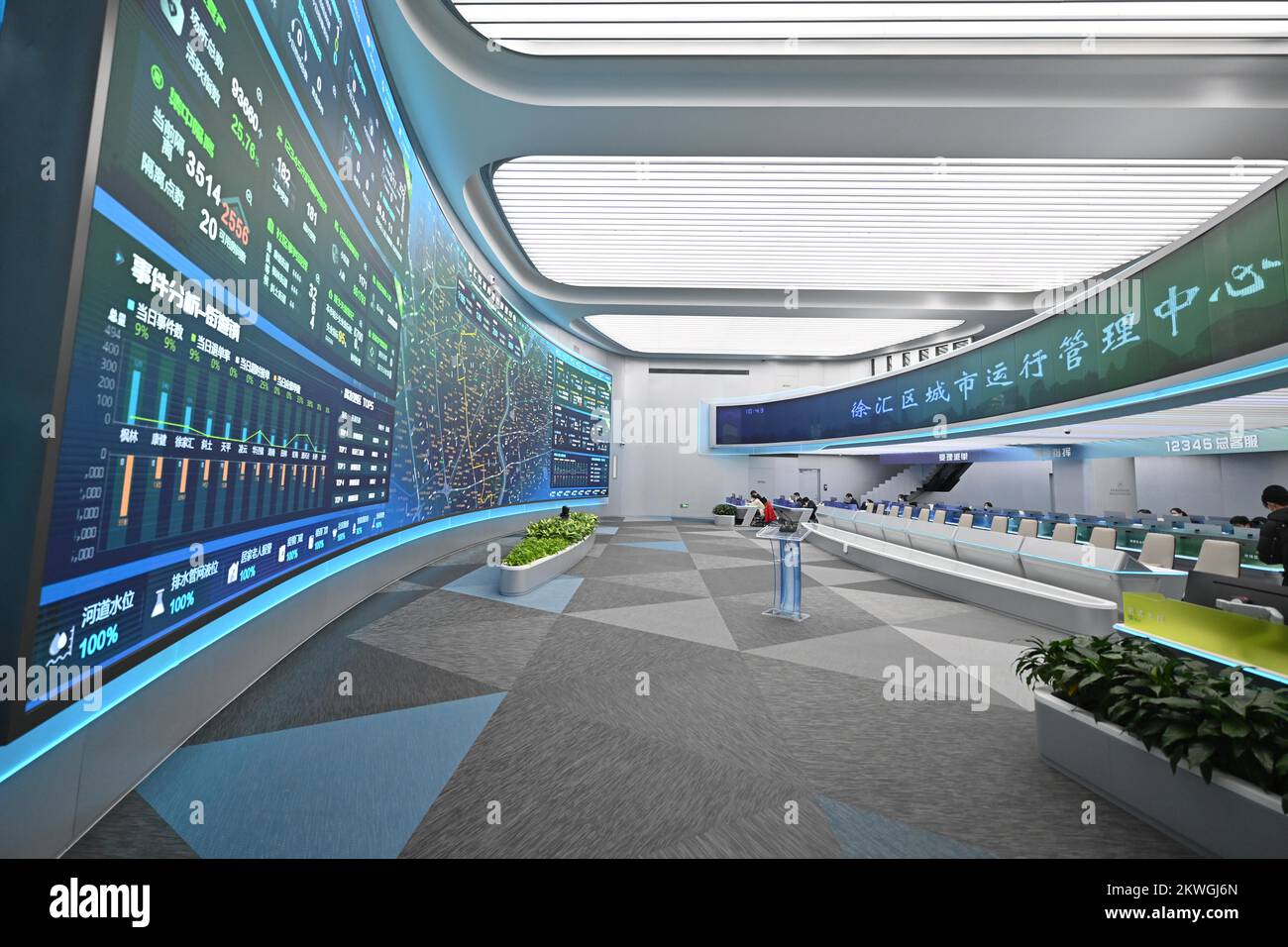 The Urban Operations Management Center in Xuhui District, Shanghai ...