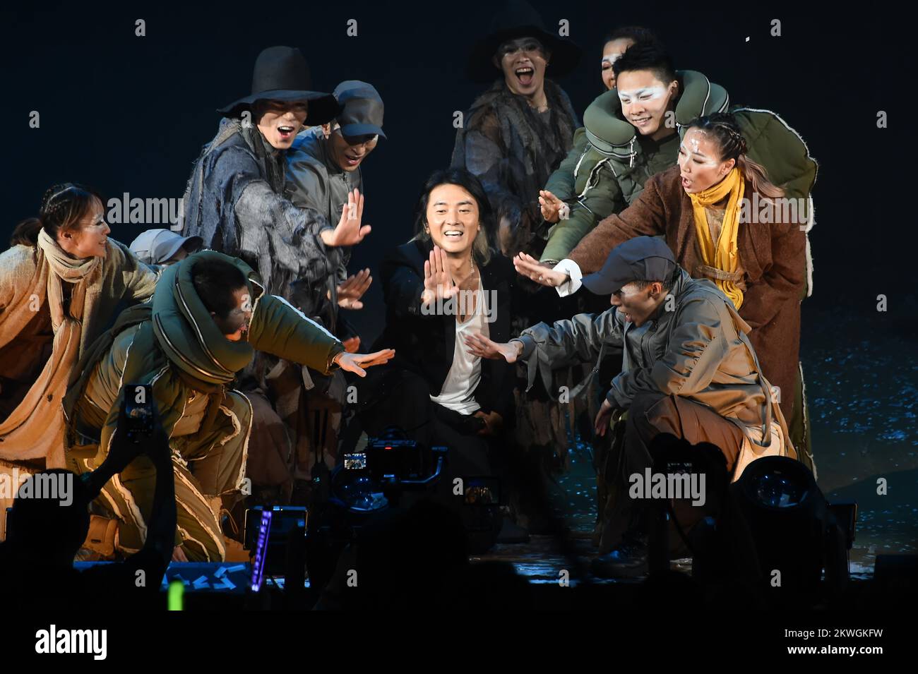 Hong Kong actor and singer Ekin Cheng held the last concert at Hong ...