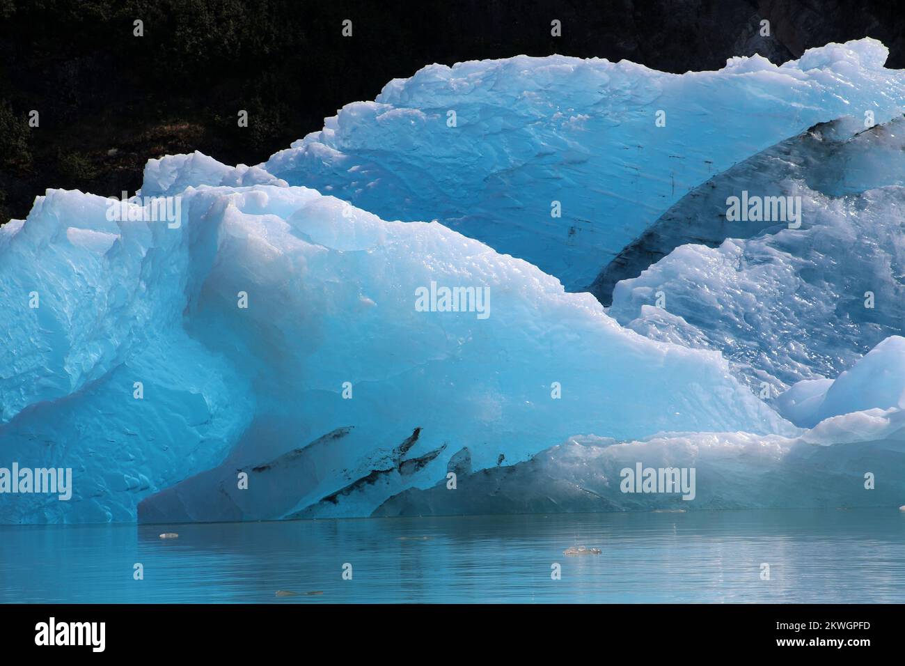 Iceberg in the Tracy Arm in the Boundary Ranges of Alaska, United ...