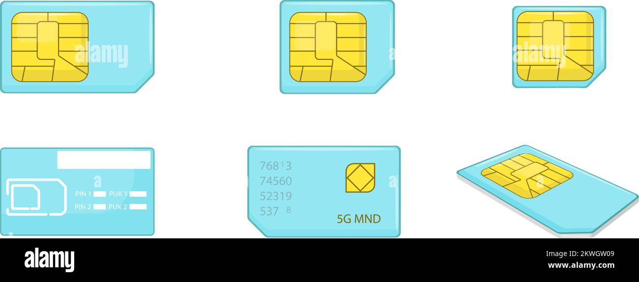 Cartoon sim card hi-res stock photography and images - Alamy