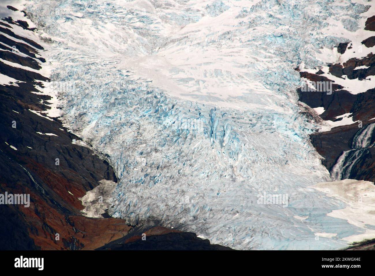 Alaska, Glacier in Stephens Passage in the Boundary Ranges, Alaska ...
