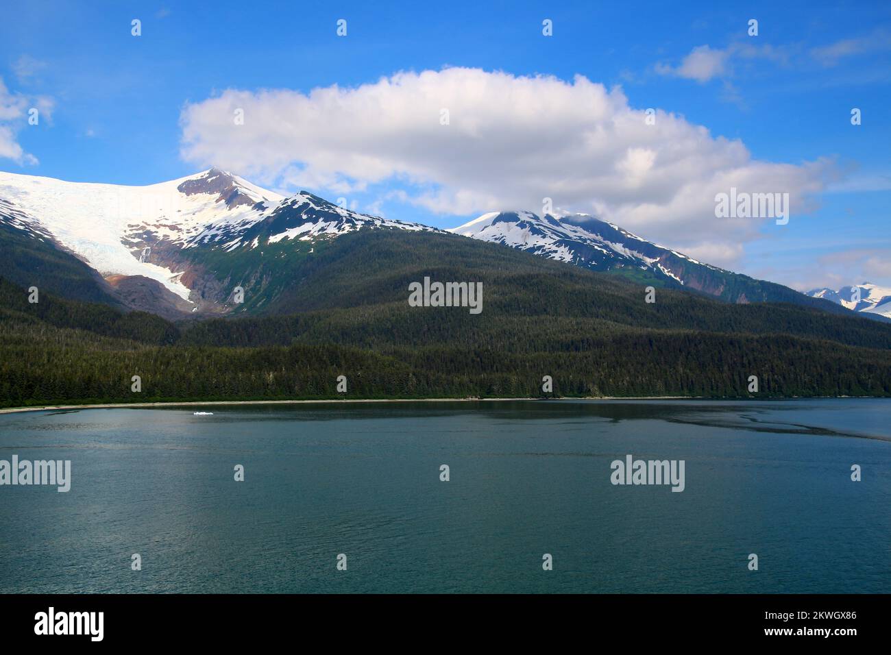 Coastal landscape in Gulf of Alaska, Alaska, United States Stock Photo ...