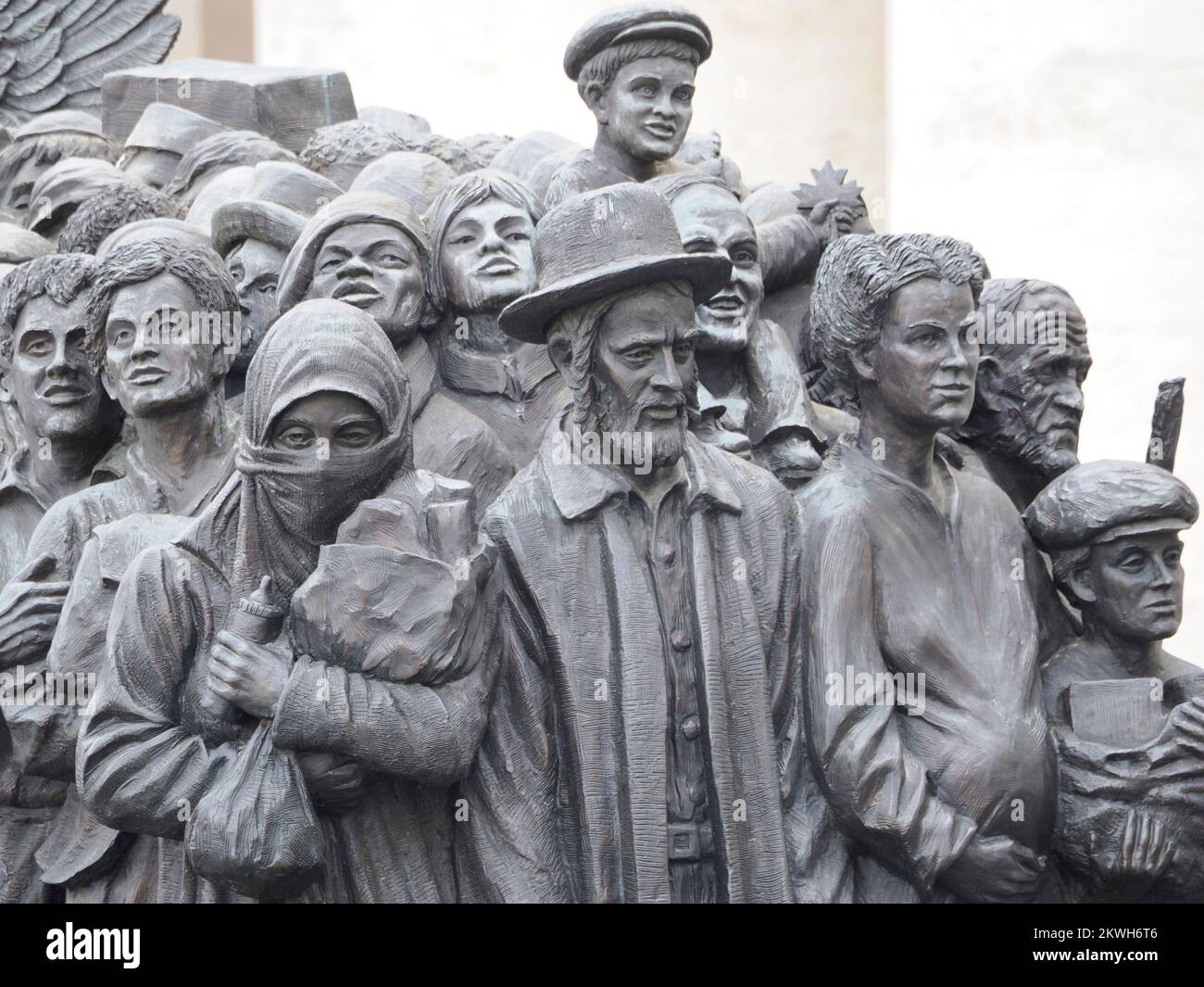 ROME, ITALY - NOVEMBER 25, 2022 : monument in tribute to migrants by ...