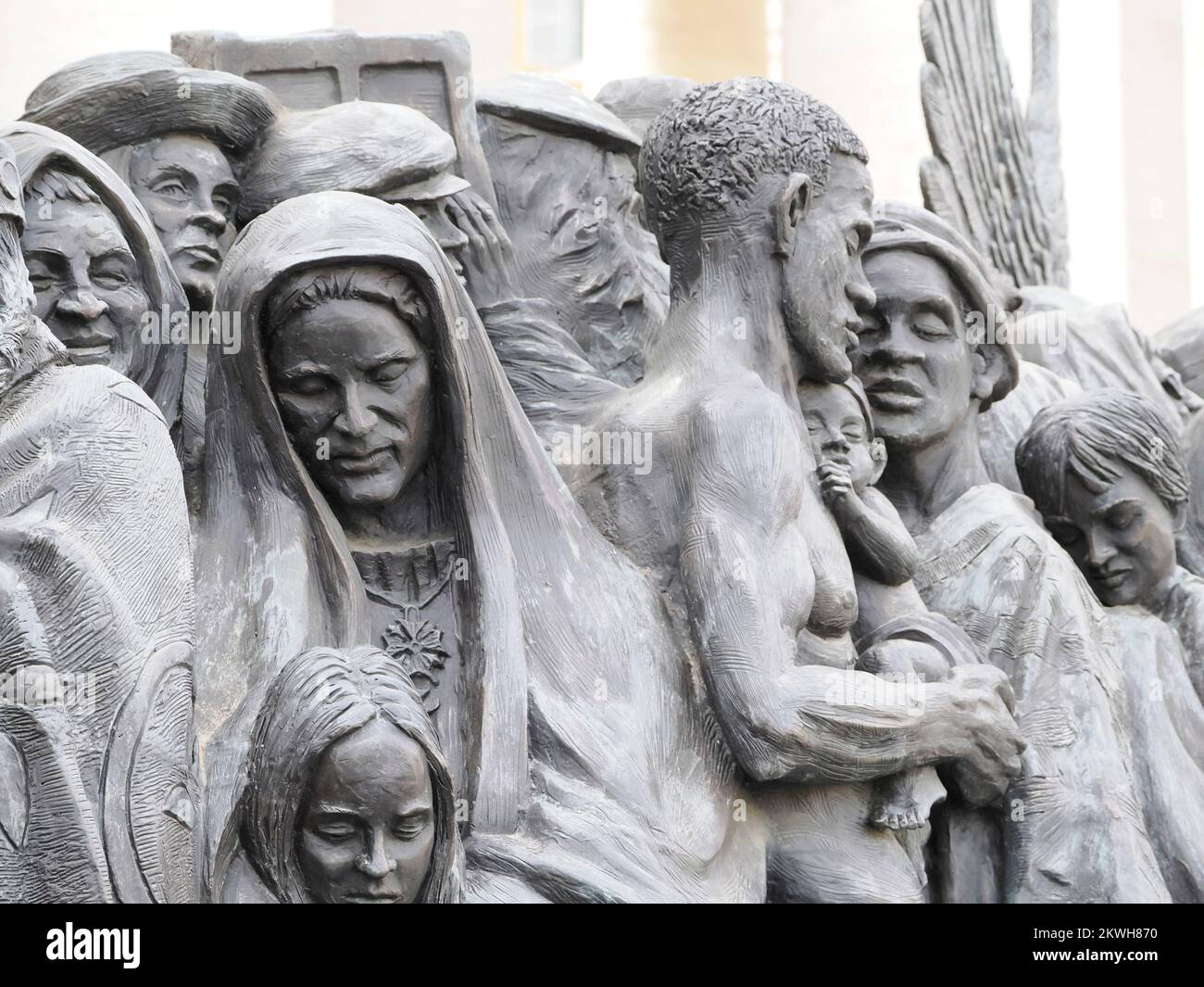 ROME, ITALY - NOVEMBER 25, 2022 : monument in tribute to migrants by ...