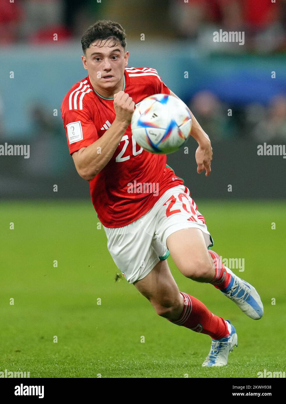 Wales' Daniel James during the FIFA World Cup Group B match at the ...