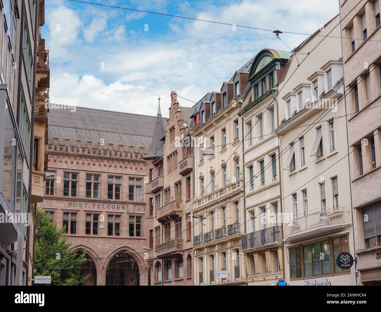BASEL, SWITZERLAND, JULY 7, 2022: historical Buildings in the city ...