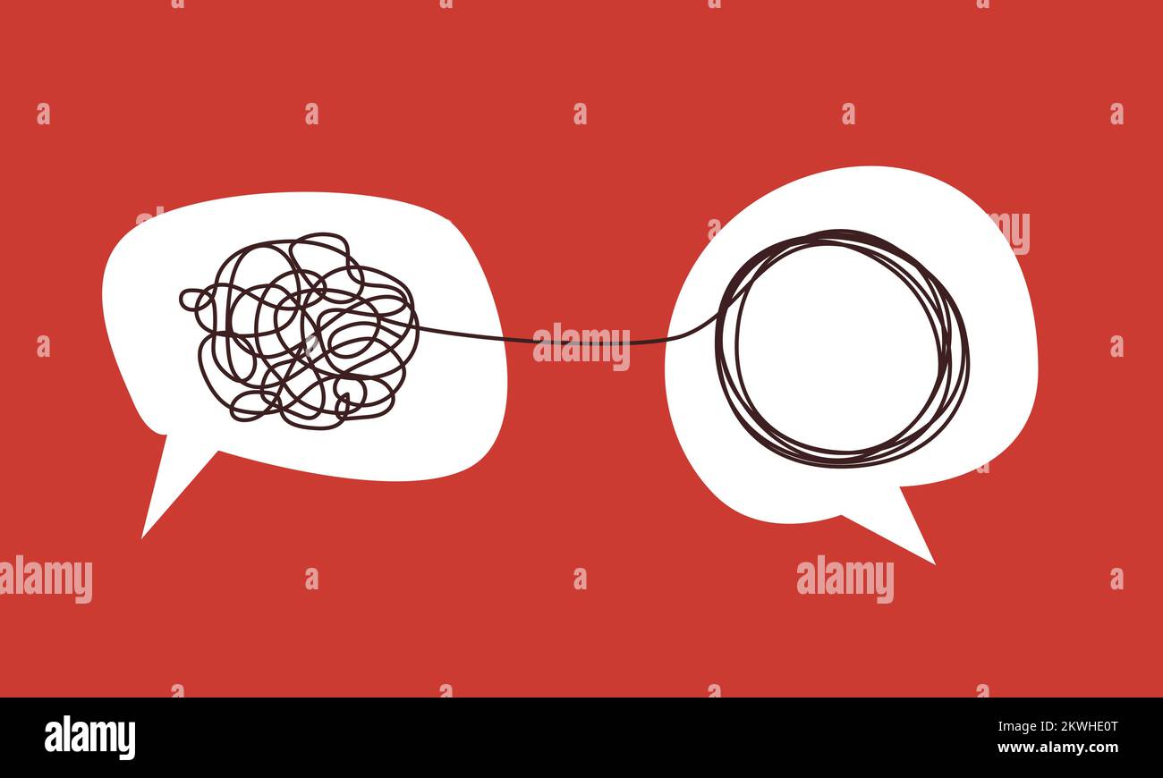 Psychotherapy chaos order concept Stock Vector Images - Alamy