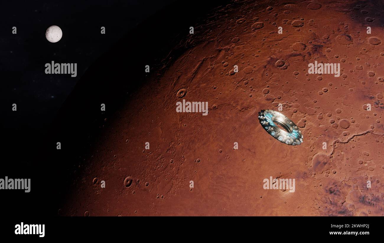 Astronomy research on Mars using high technology, satellites system and ...