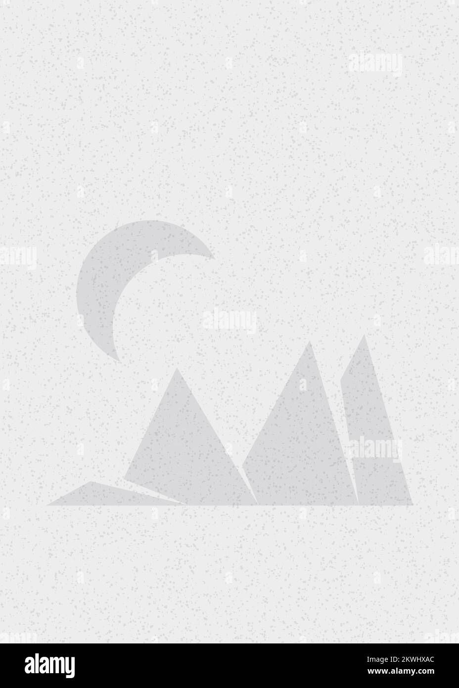 Geometric Mountains silhouette generative art poster illustration Stock ...