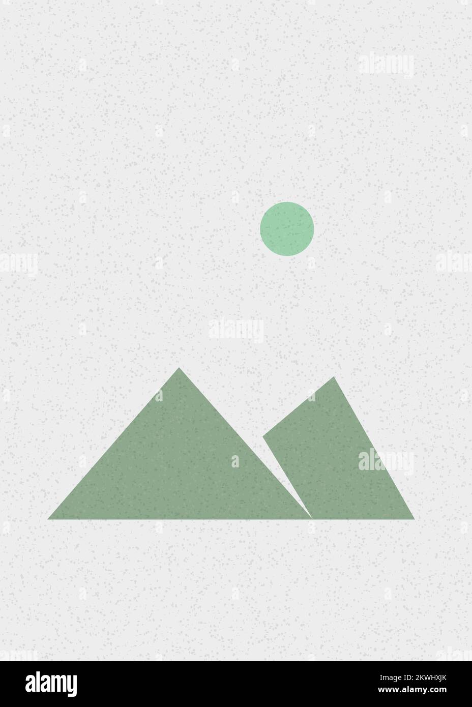 Geometric Mountains silhouette generative art poster illustration Stock ...