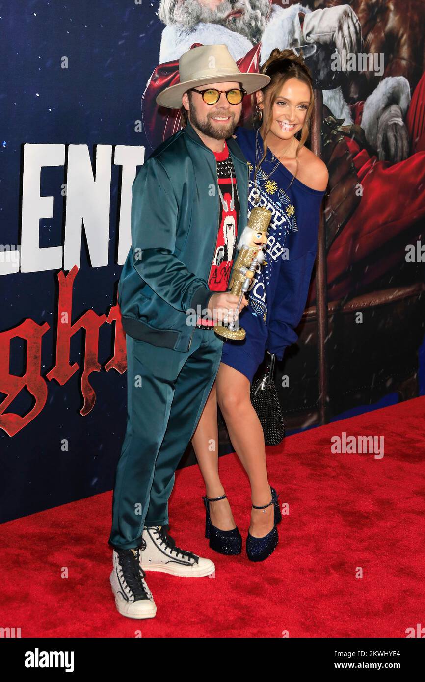 LOS ANGELES - NOV 29: Brendan Fletcher, Sara Thompson at the Violent ...