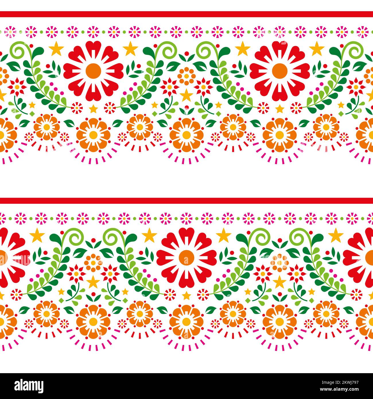 Folk mexican pattern Stock Vector Images - Alamy