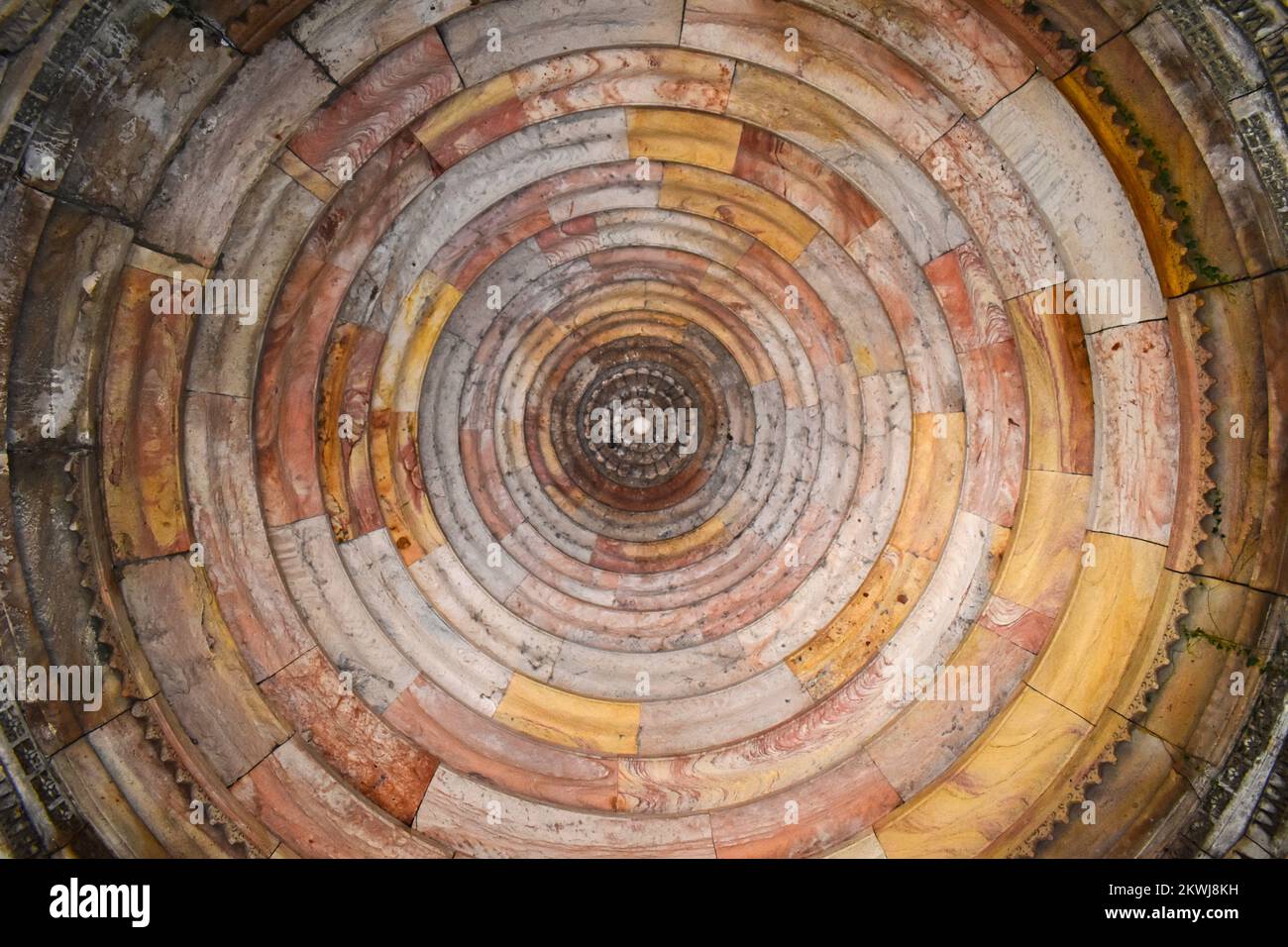 Interior Close up view of Cenotaph - Maqbara dome ceiling with stone ... Interior Close up view of Cenotaph - Maqbara dome ceiling with stone ...